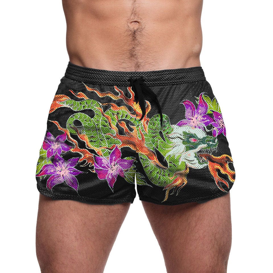 Camo Butterfly 🦋 Shorts - Performance Mesh Booty Short – Skull and Bones