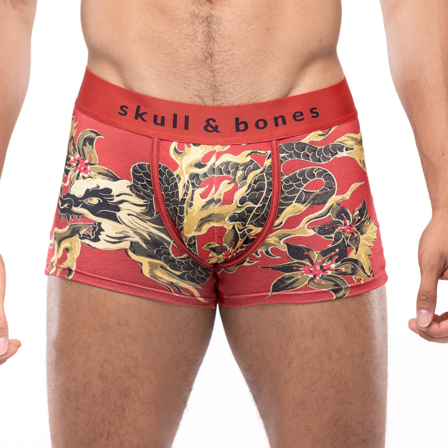 Classic Mens Printed Boxer Trunk Underwear Mens Trunk Underwear