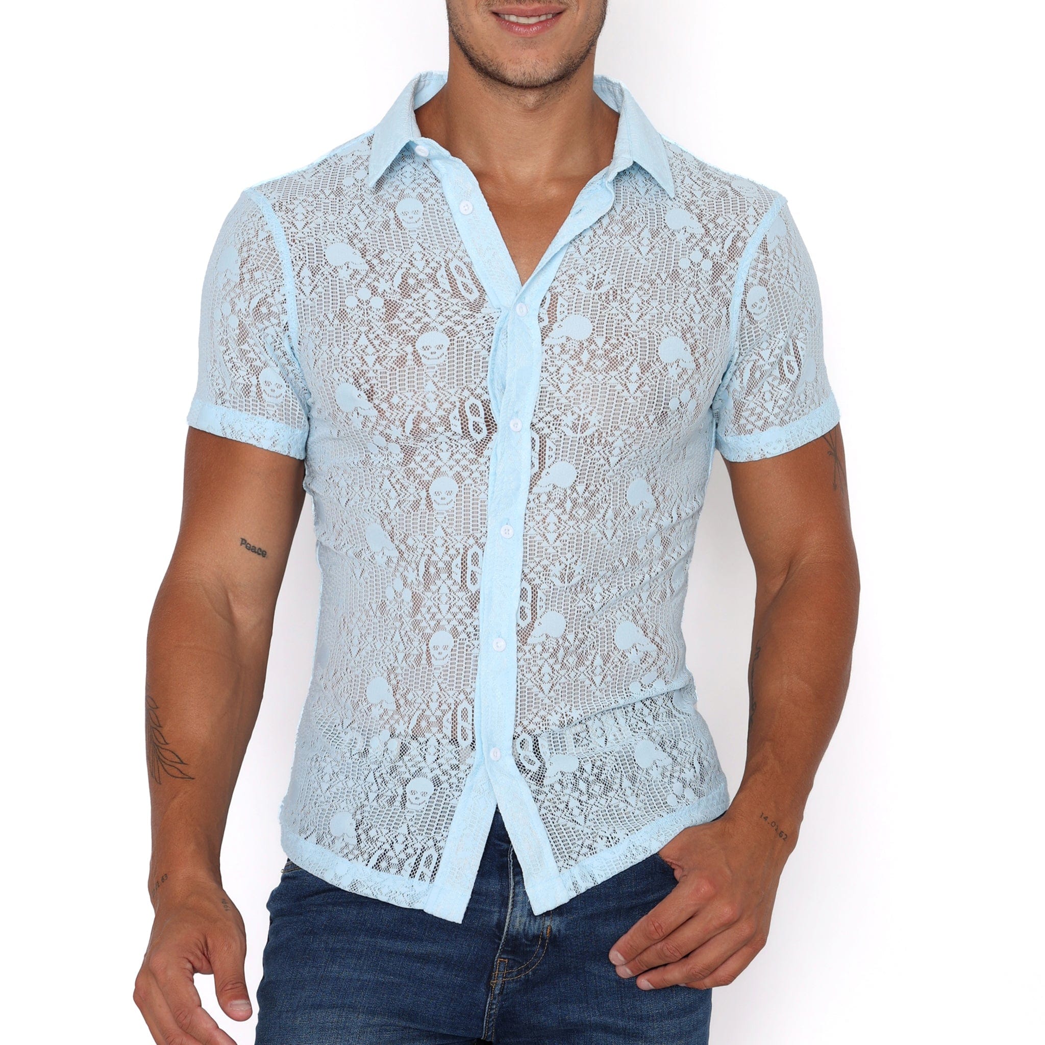 Lace Boxer Briefs - Sheer Boxer Briefs - Burnout Tank Top – Skull and Bones