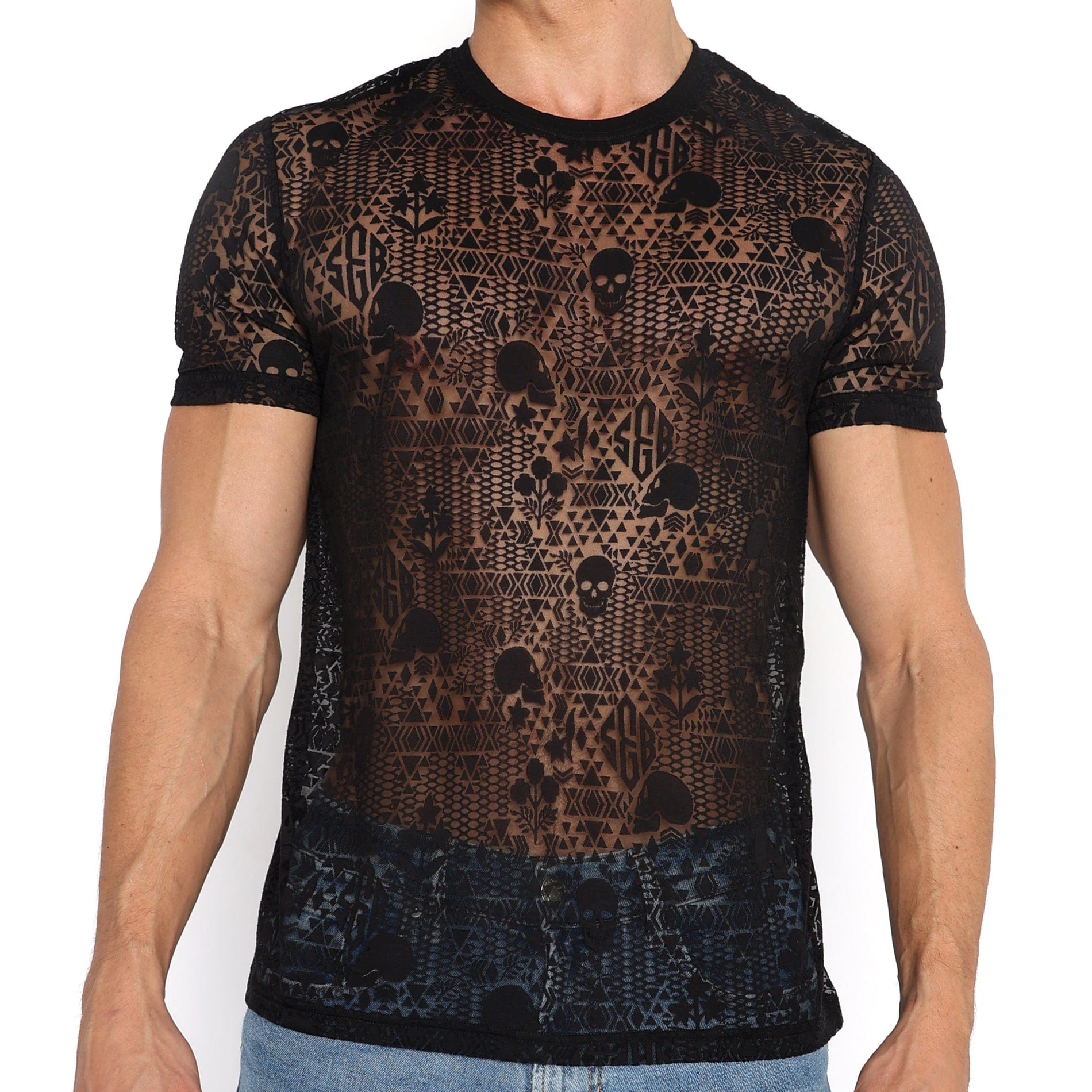 Lace Boxer Briefs - Sheer Boxer Briefs - Burnout Tank Top – Skull and Bones